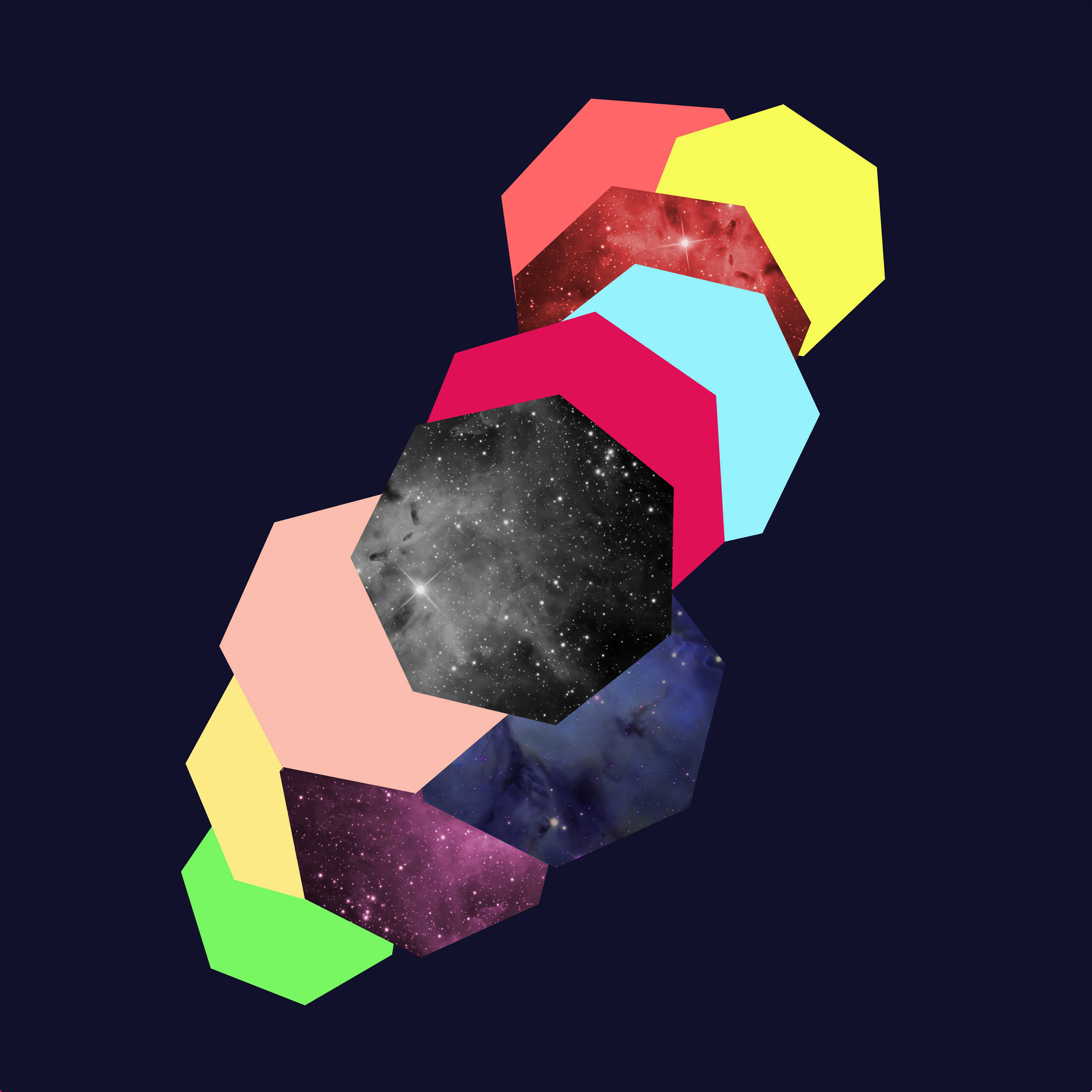 Wrought Studio™ Waelder Ceren Kilic Hexagon Life by Ceren Kilic - Wrapped Canvas Print | Wayfair